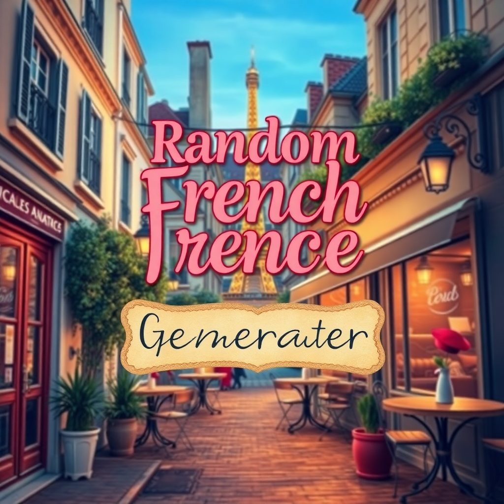 Best Random French Name Generator | Vondy