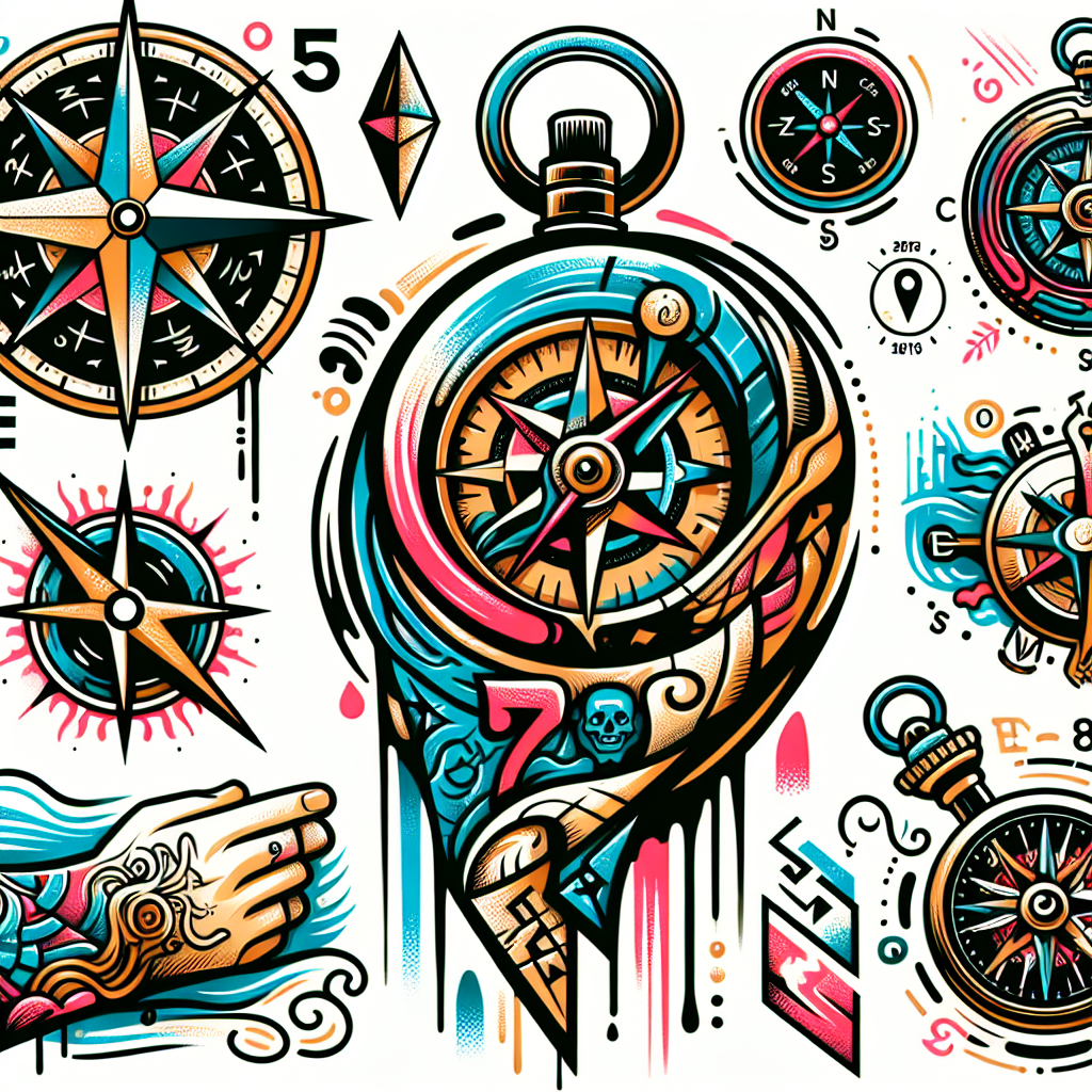 Best Graffiti Compass Tattoo Generator | Vondy