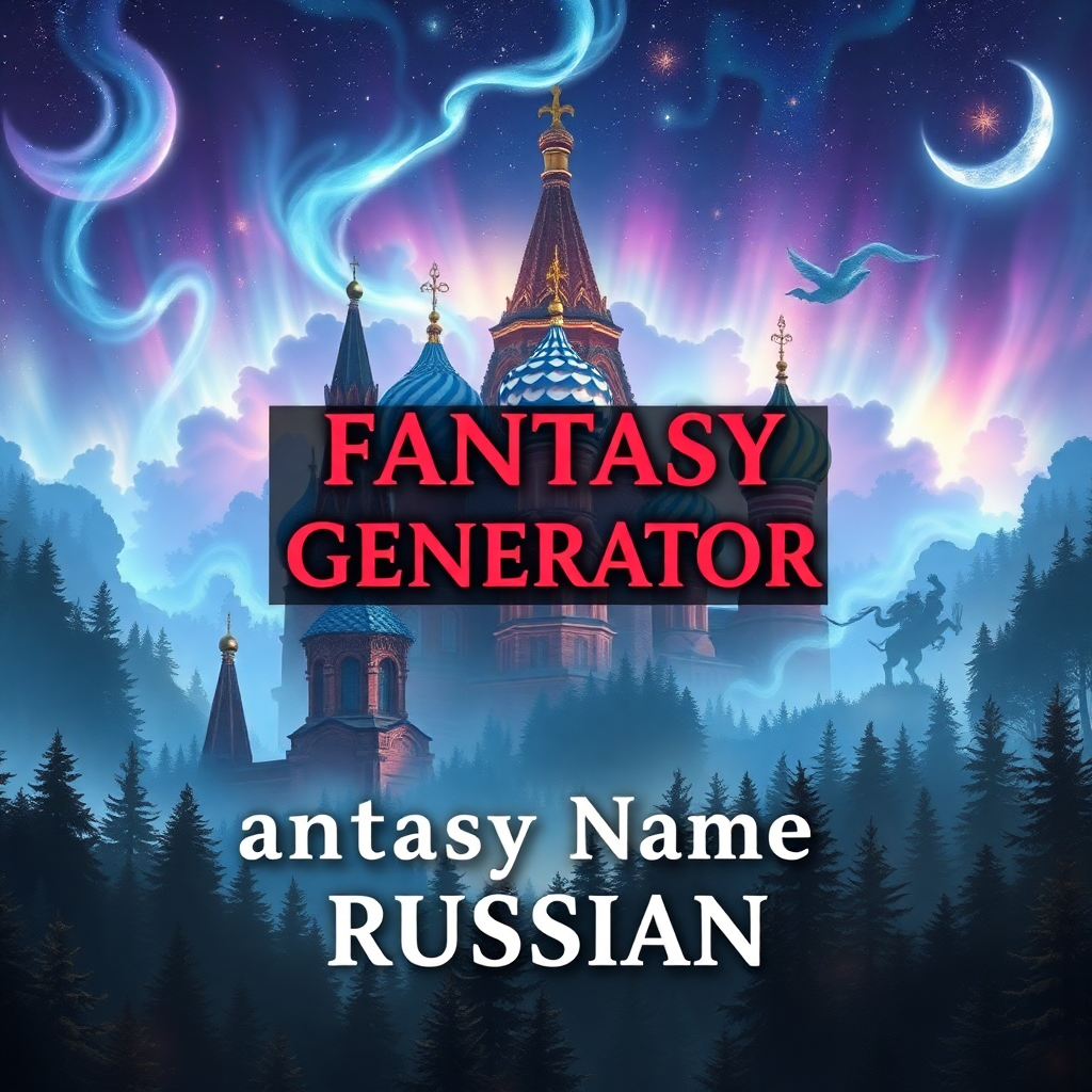Best Fantasy Name Generator Russian | Vondy