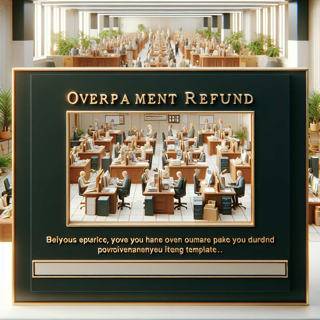 Best Overpayment Email Template | Vondy