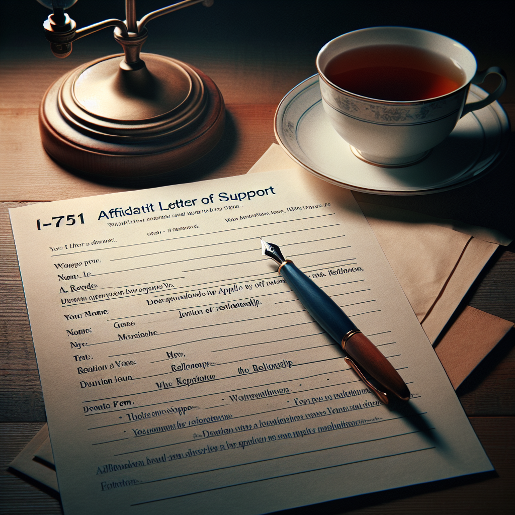 How To Write An I-751 Affidavit Letter Of Support | Vondy