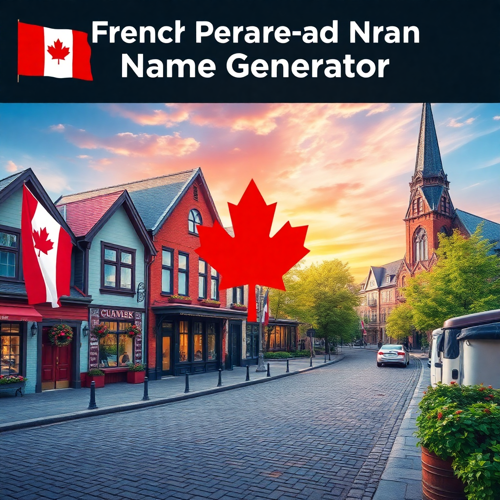 Best French Canadian Name Generator | Vondy
