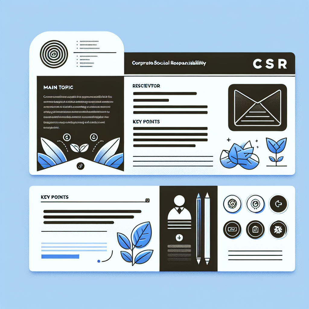 Best Corporate Social Responsibility Email Template | Vondy