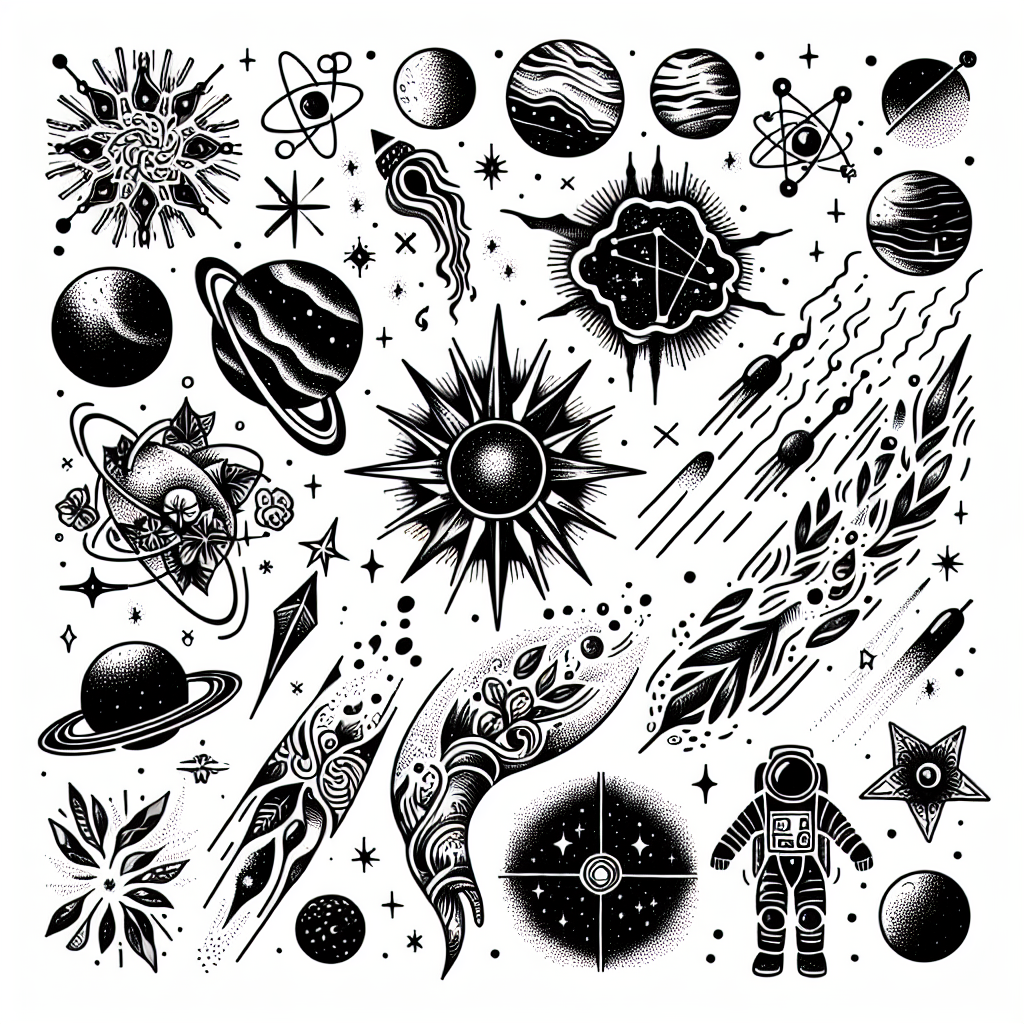 Best Space Tattoo Ideas Black And White | Vondy