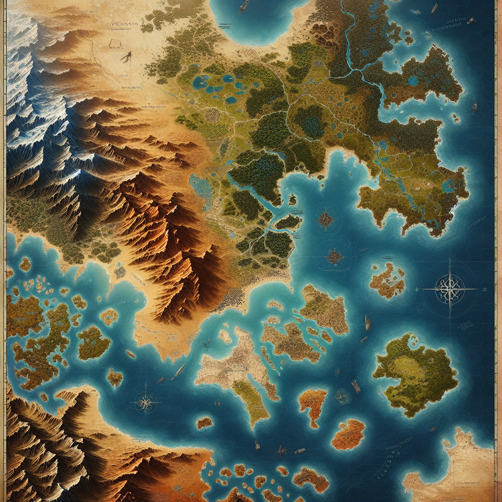 Best Desert Map Illustration Generator | Vondy