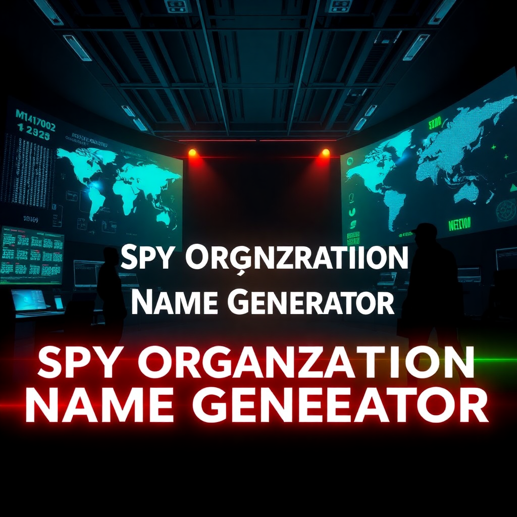Best Spy Organization Name Generator | Vondy