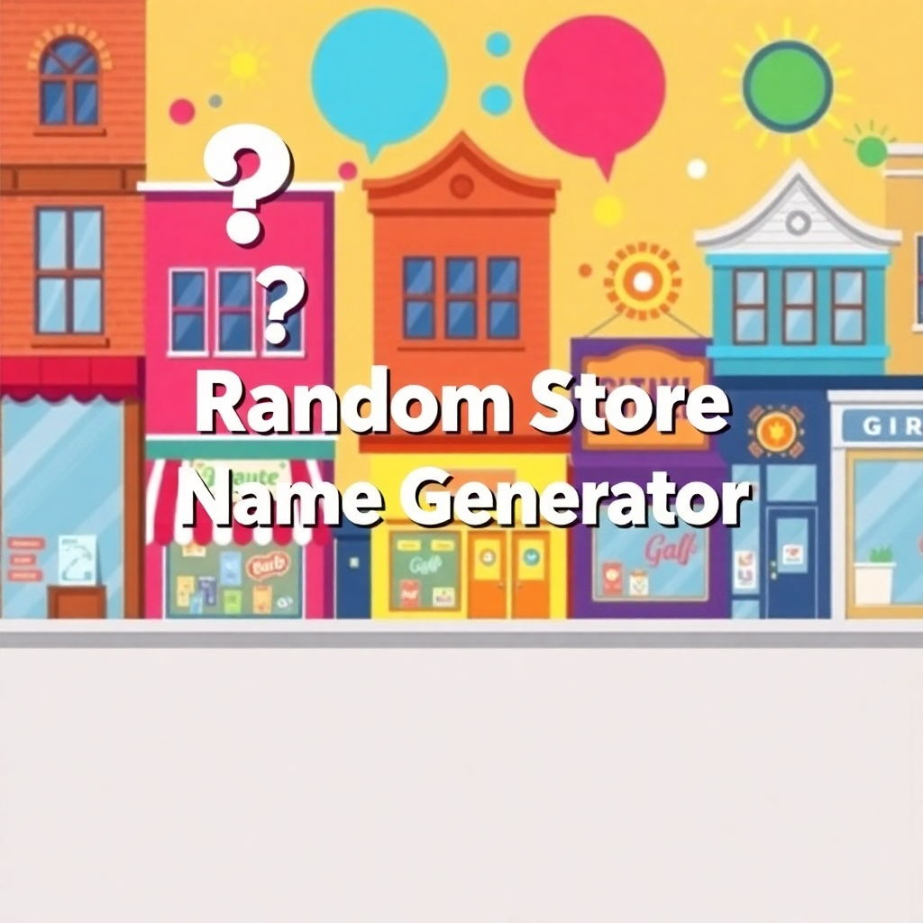 Best Random Store Name Generator | Vondy