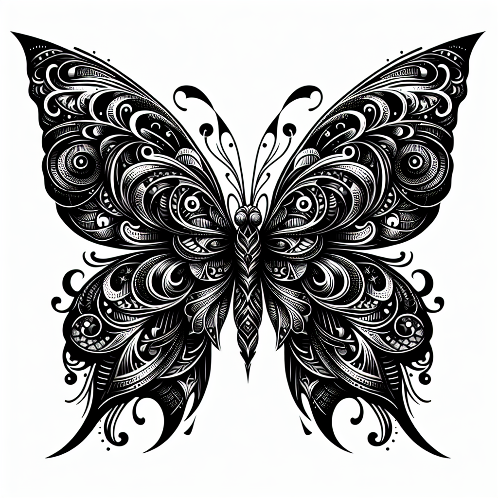 Best Gothic Butterfly Tattoo Generator | Vondy