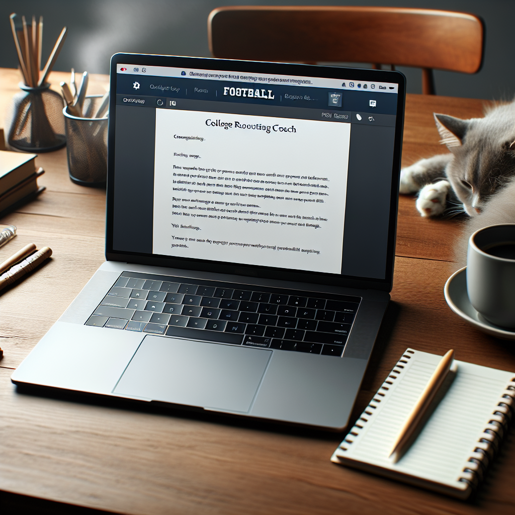 Best College Football Recruiting Email Template | Vondy