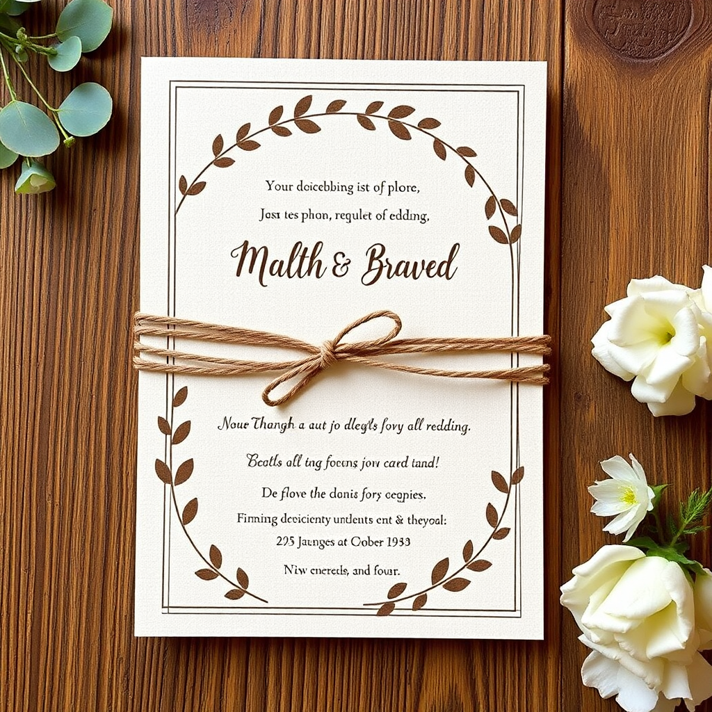 Best Unique Rustic Wedding Invitation Ideas | Vondy