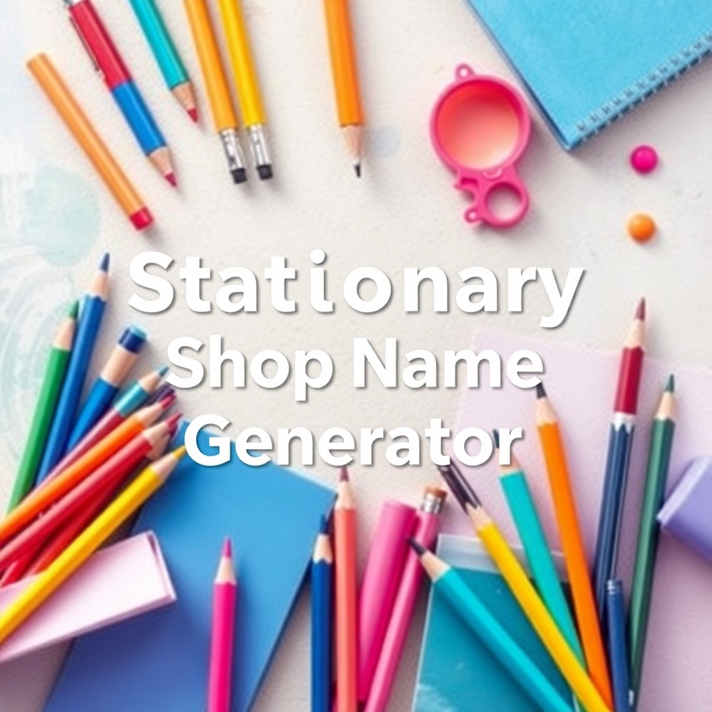 Best Stationary Shop Name Generator | Vondy