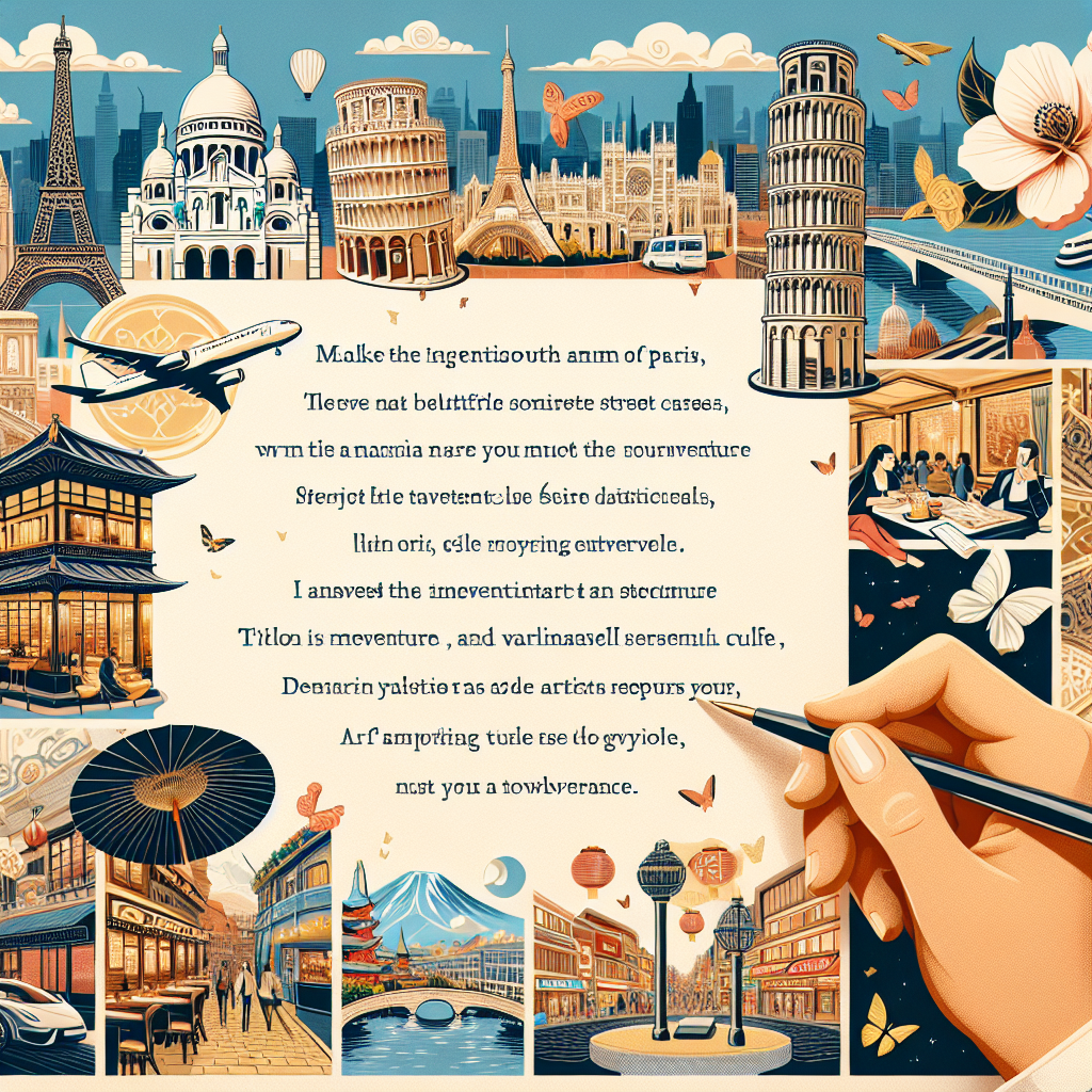 Best Travel Poem Generator | Vondy