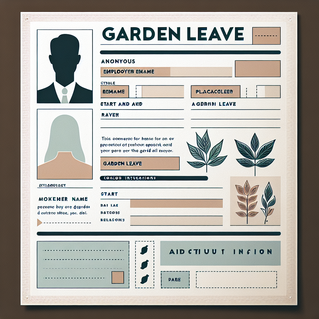 Best Garden Leave Email Template | Vondy