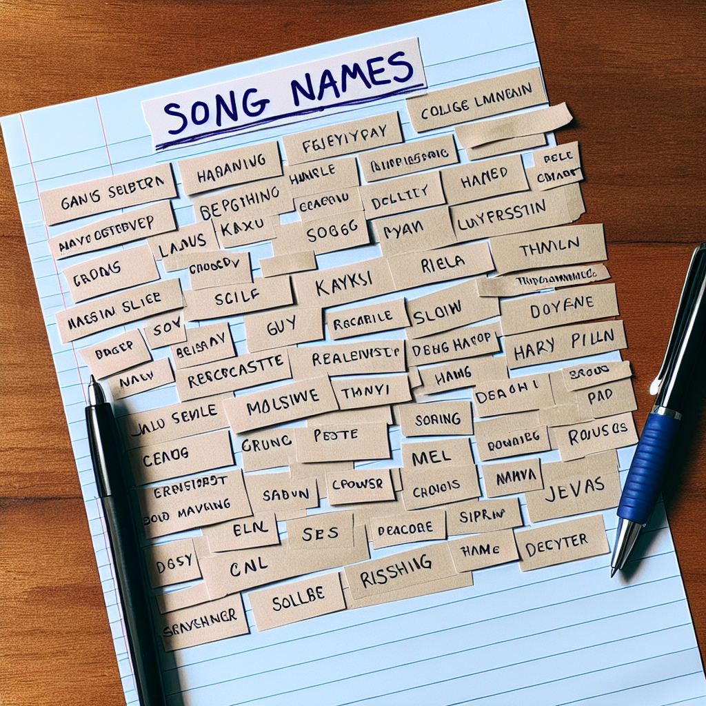 Best Song Name Generator | Vondy