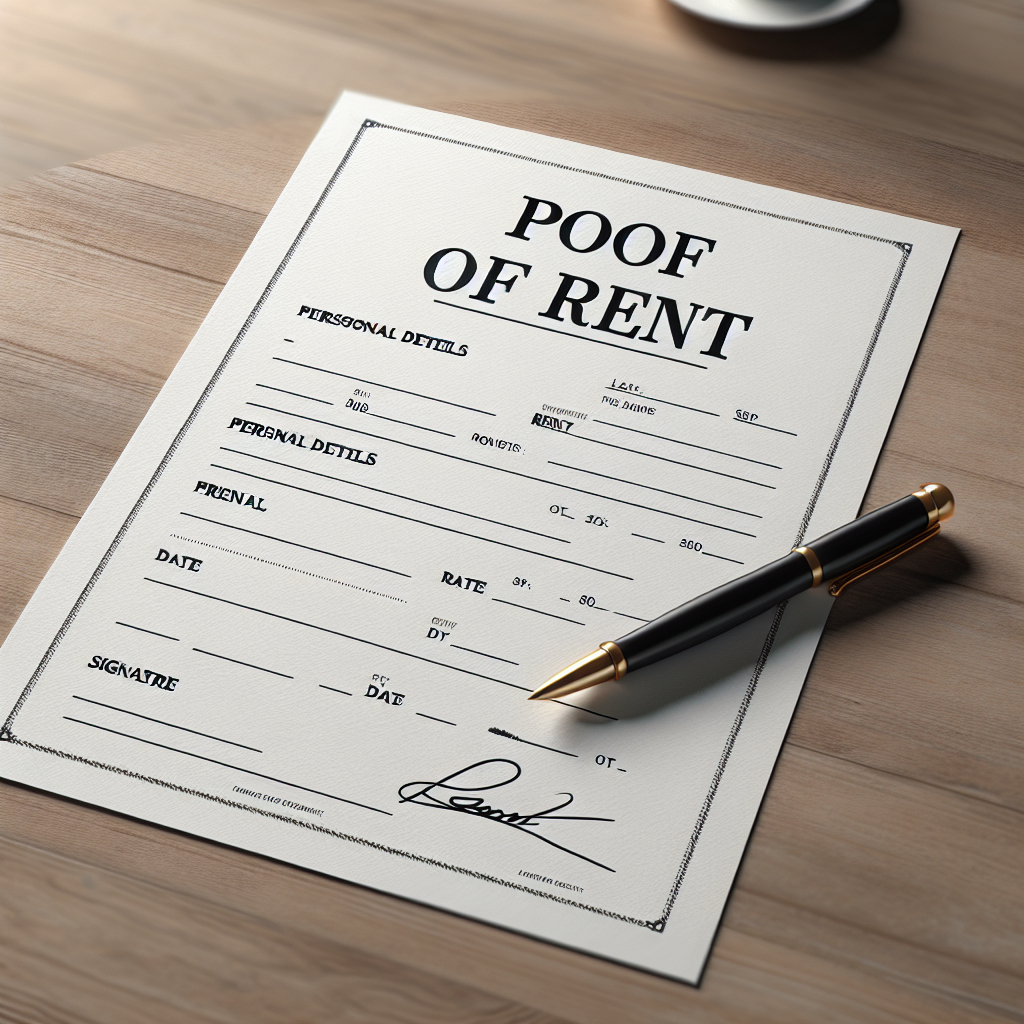 How To Write A Proof Of Rent Letter | Vondy