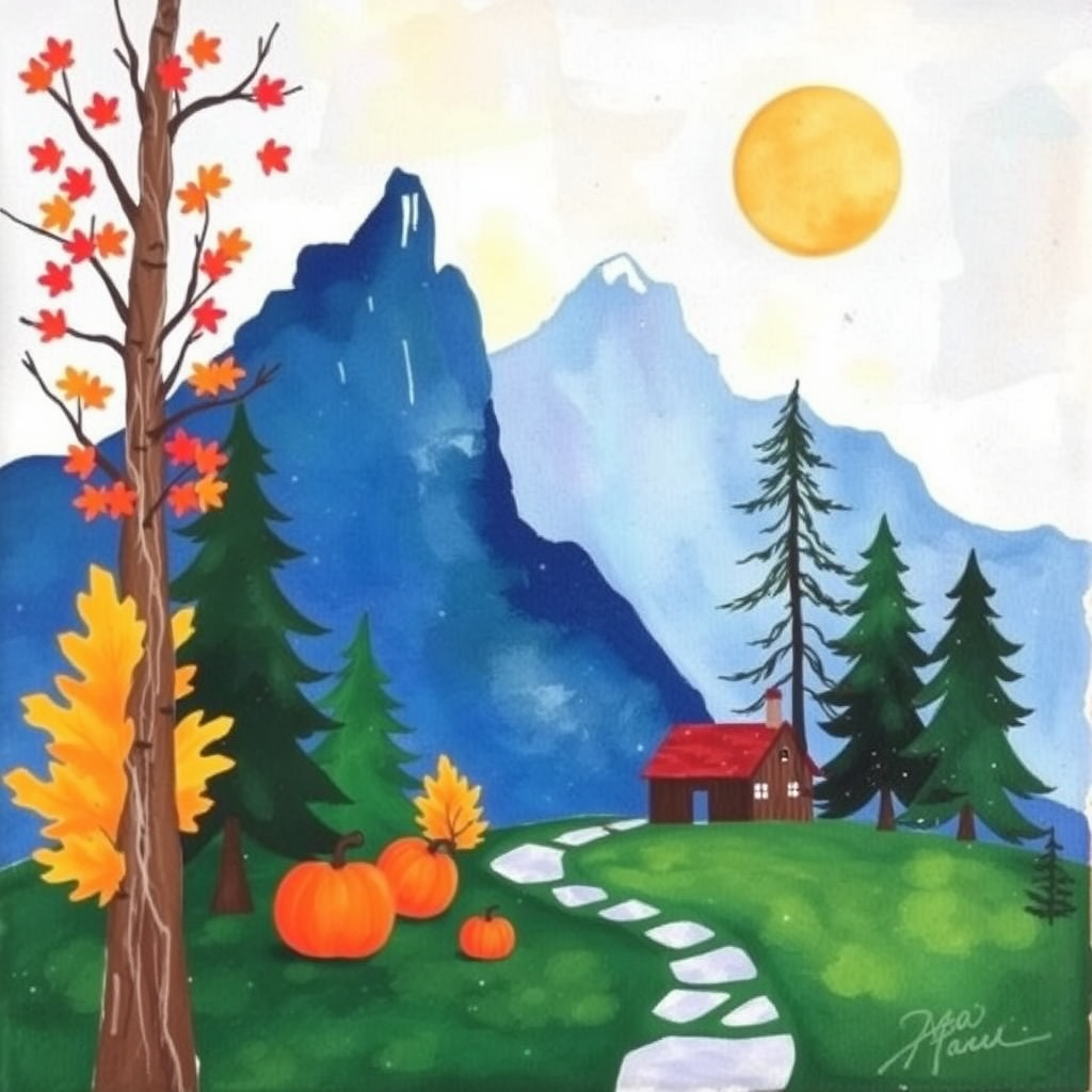 Easy Fall Paintings For Beginners