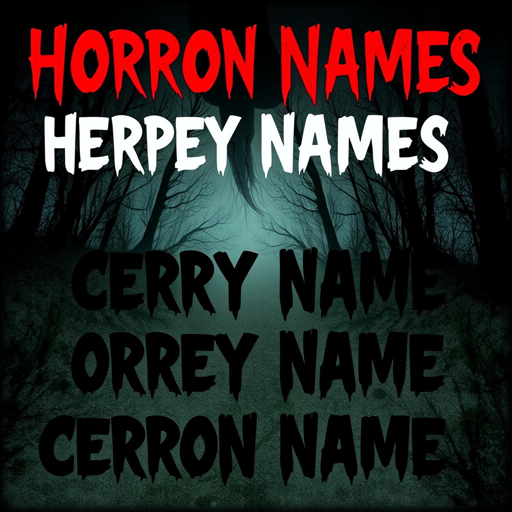 Best Creepypasta Name Generator | Vondy