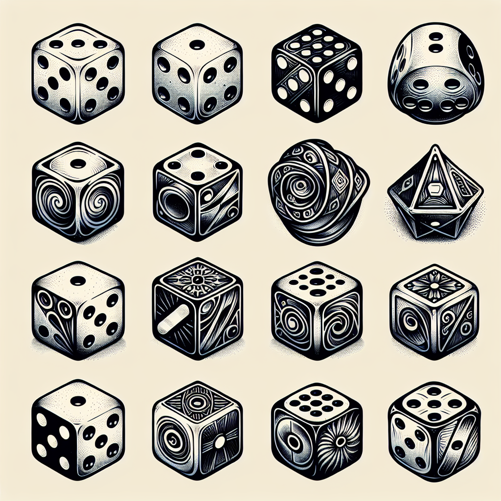 Dice Drawing Tattoo Ideas