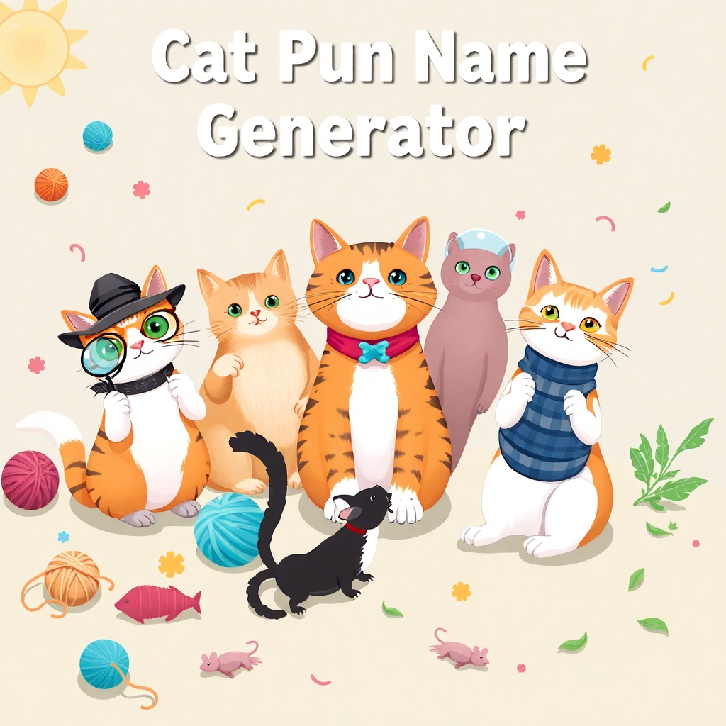 Best Cat Pun Name Generator | Vondy