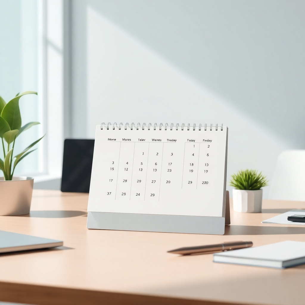 Best Desk Calendar Mockup | Vondy