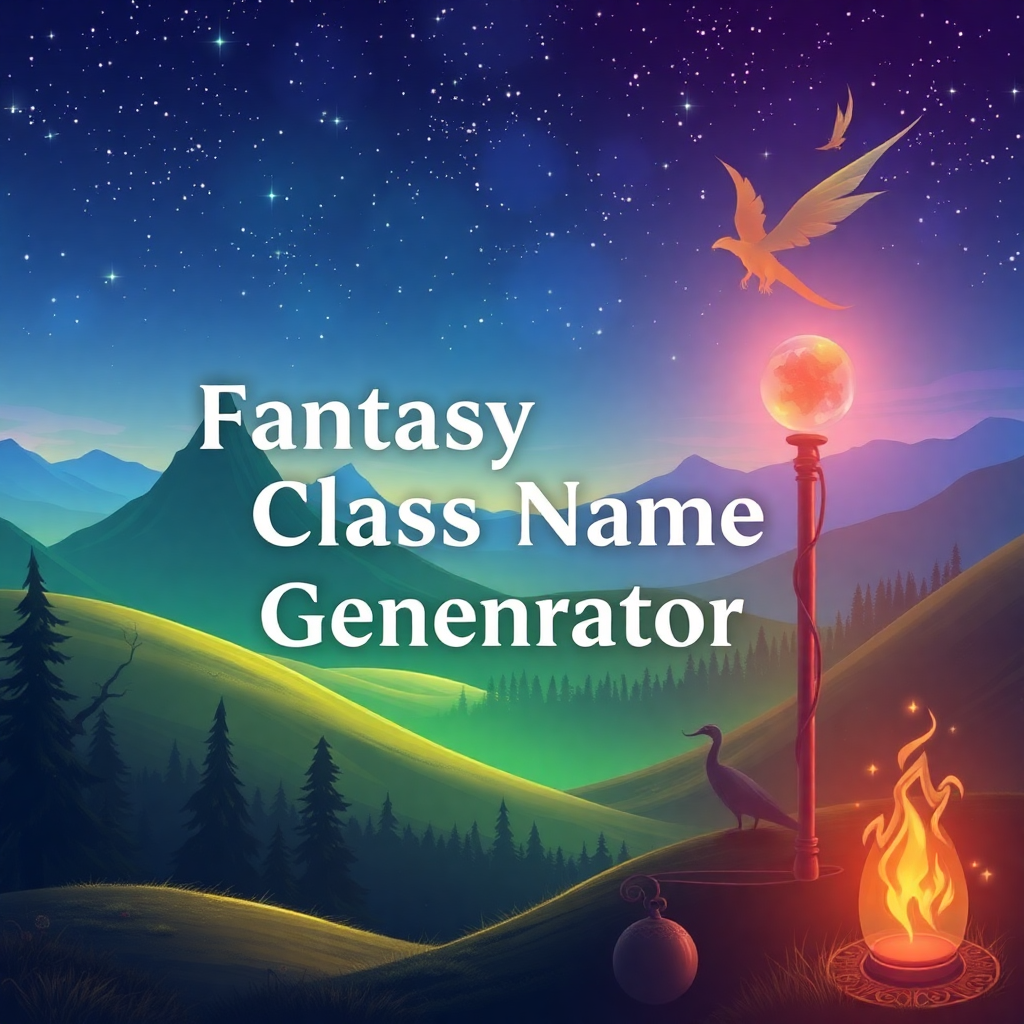 Best Fantasy Class Name Generator | Vondy