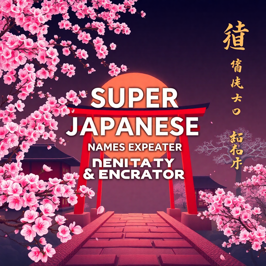 Best Super Japanese Name Generator | Vondy