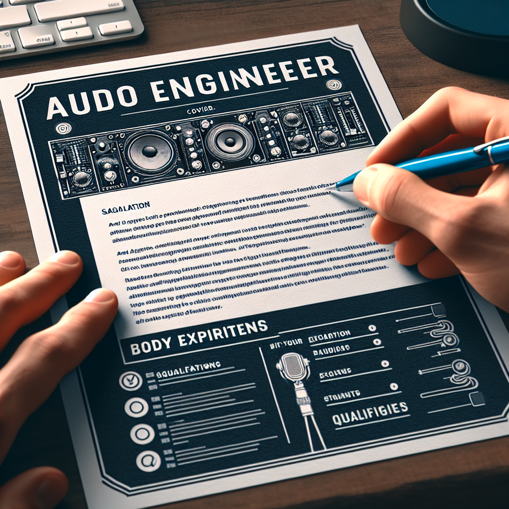Best Audio Engineer Cover Letter Generator | Vondy