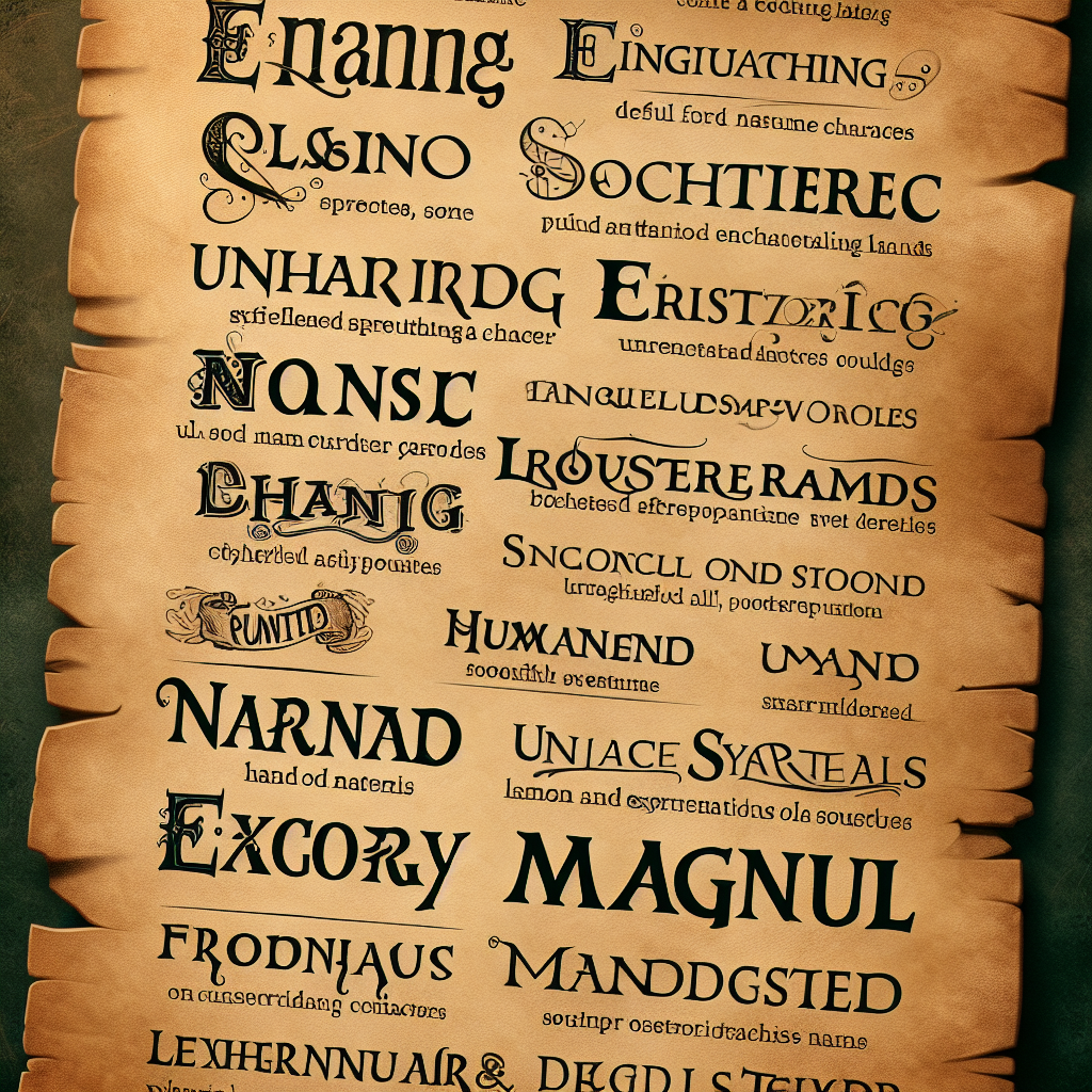 Best Fantasy Word Generator | Vondy