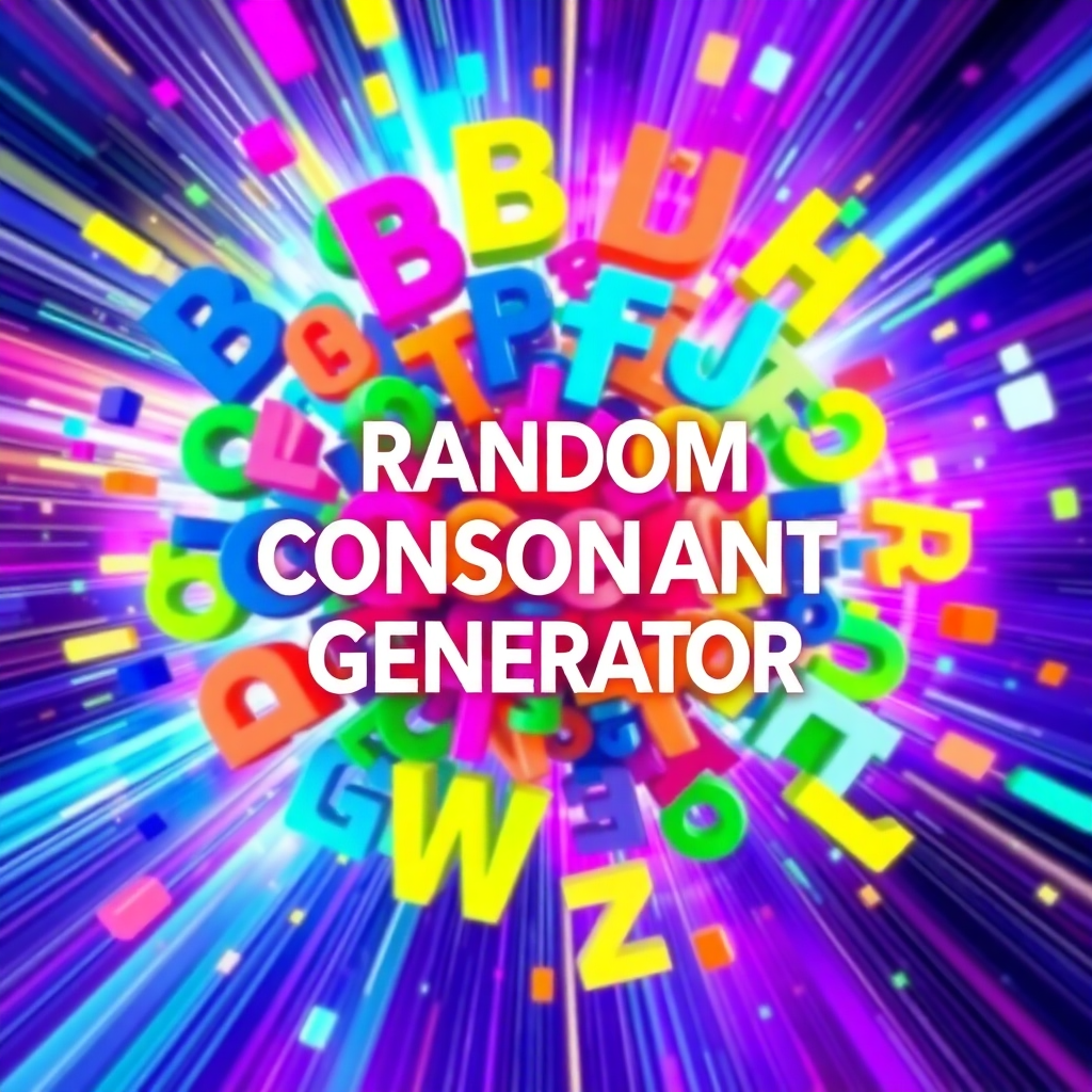 Best Random Consonant Generator | Vondy