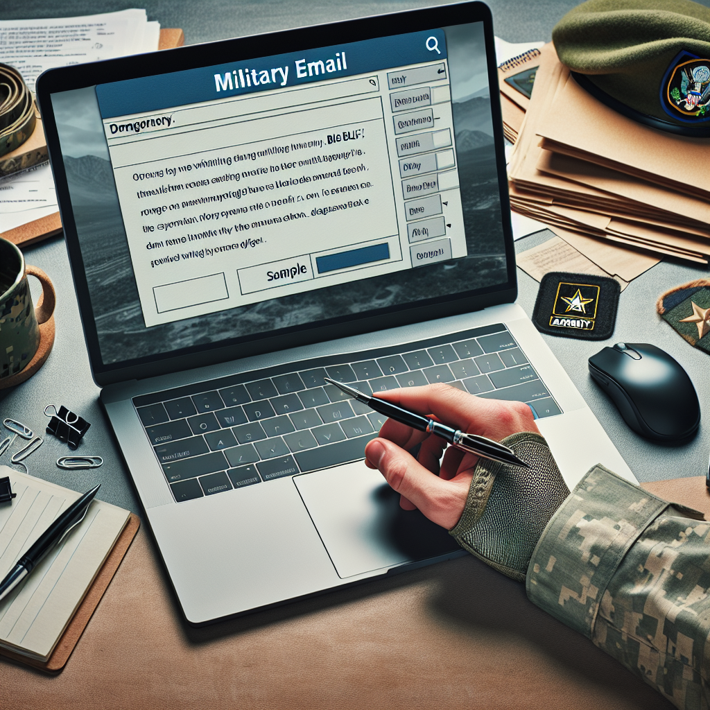 Best Military Email Template | Vondy
