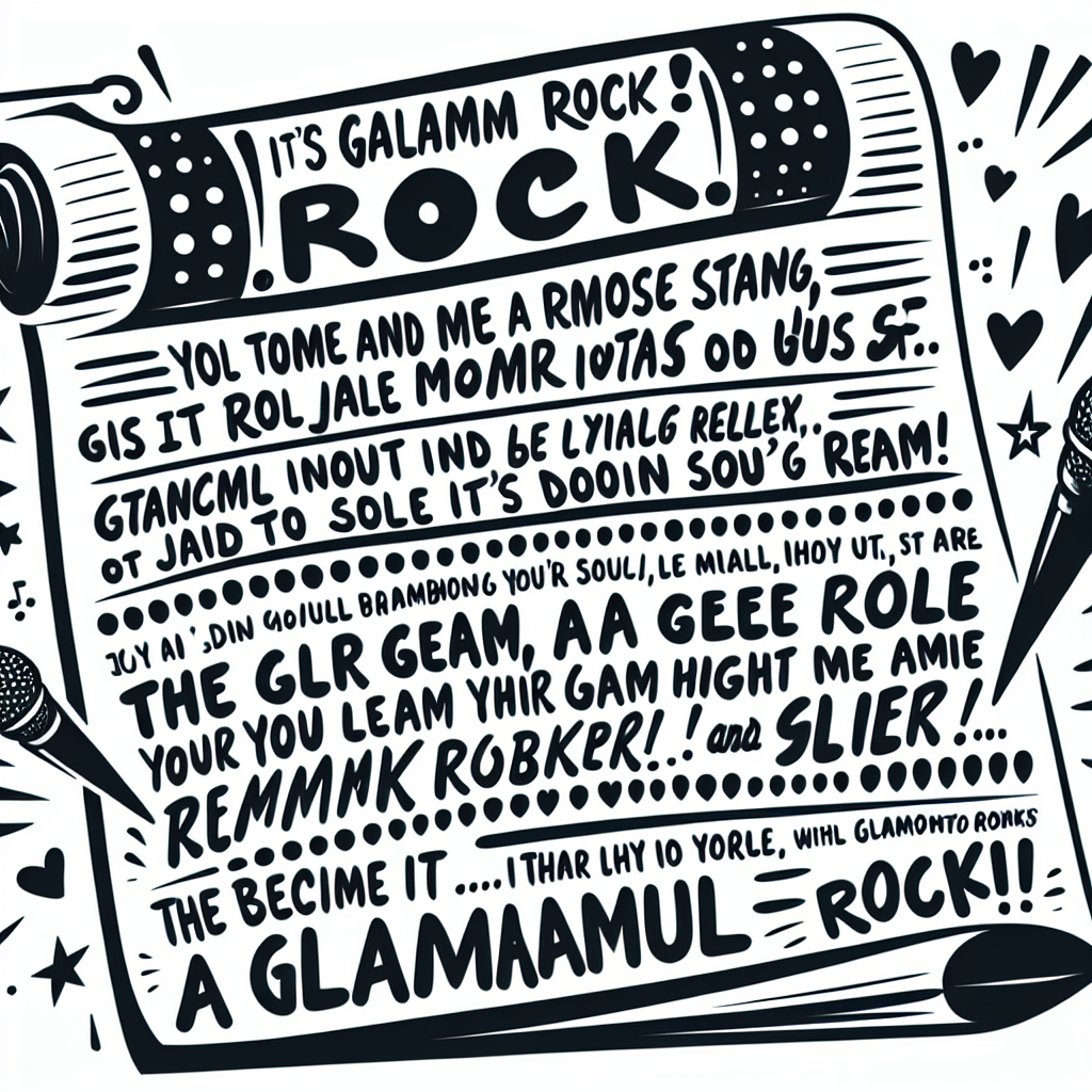 Best Glam Rock Song Lyrics Generator | Vondy