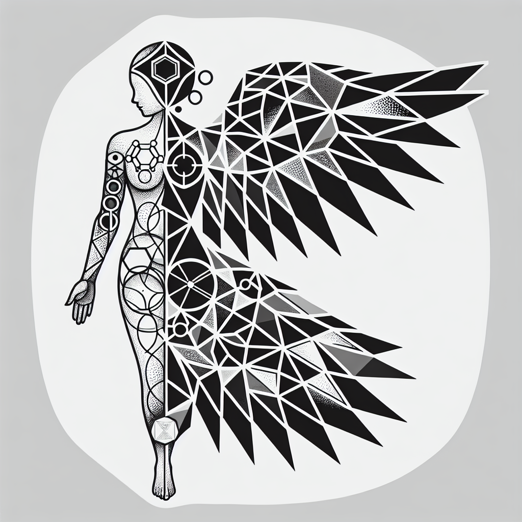 Best Geometric Angel Tattoo Generator | Vondy