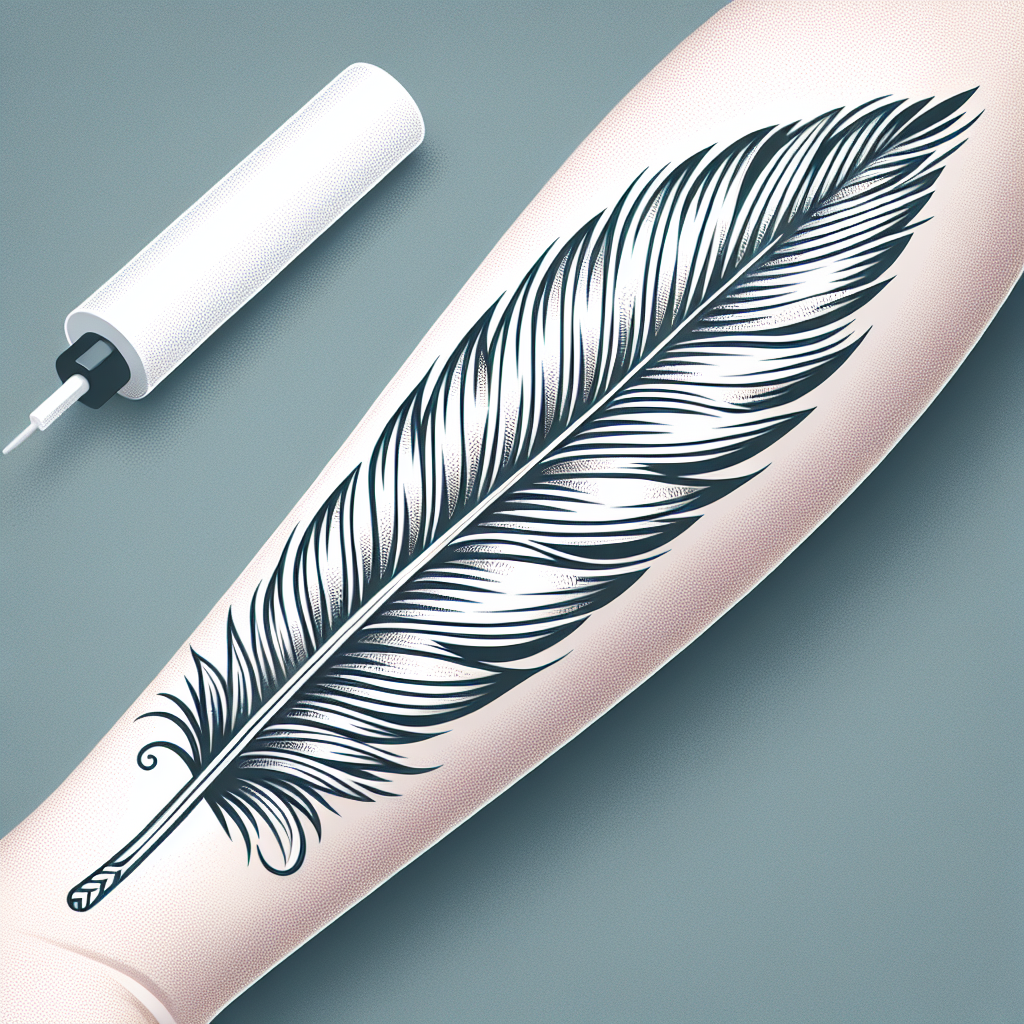 Best White Ink Feather Tattoo Generator | Vondy
