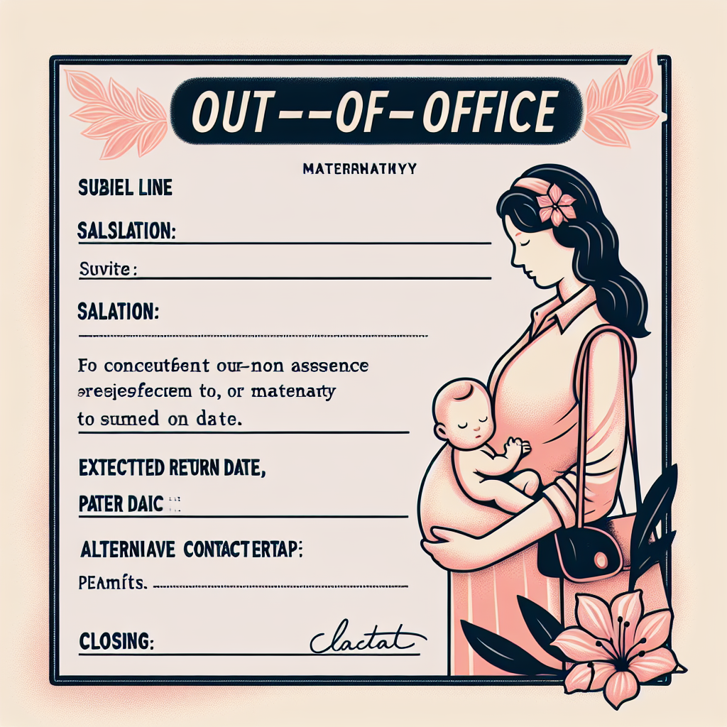 Best Maternity Leave Out Of Office Email Template | Vondy