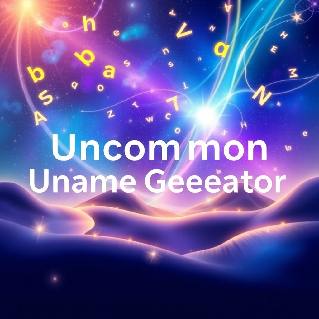 Best Uncommon Name Generator | Vondy