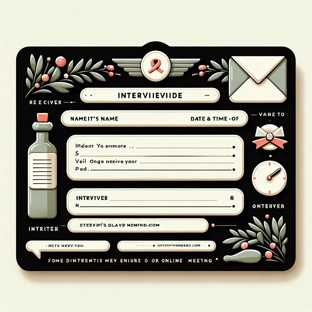 Best Interview Reminder Email Template | Vondy