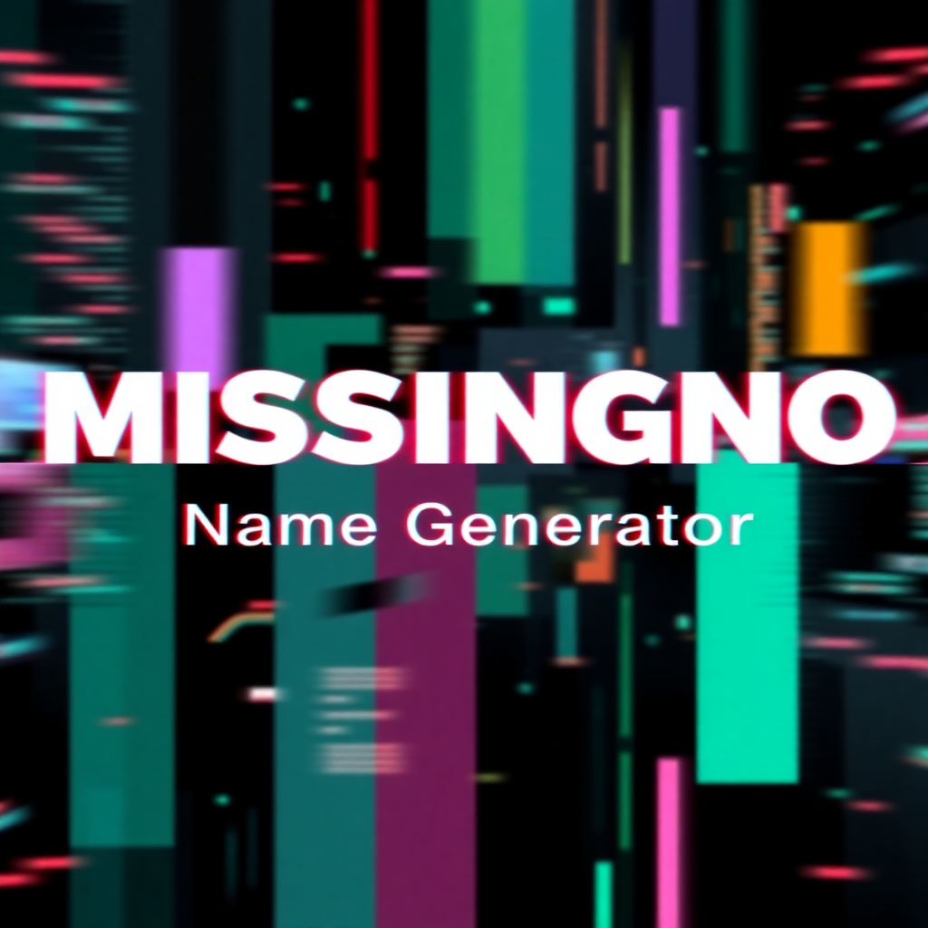 Best Missingno Name Generator | Vondy