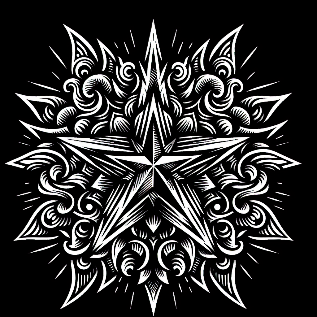 Best Blackwork Star Tattoo Generator | Vondy