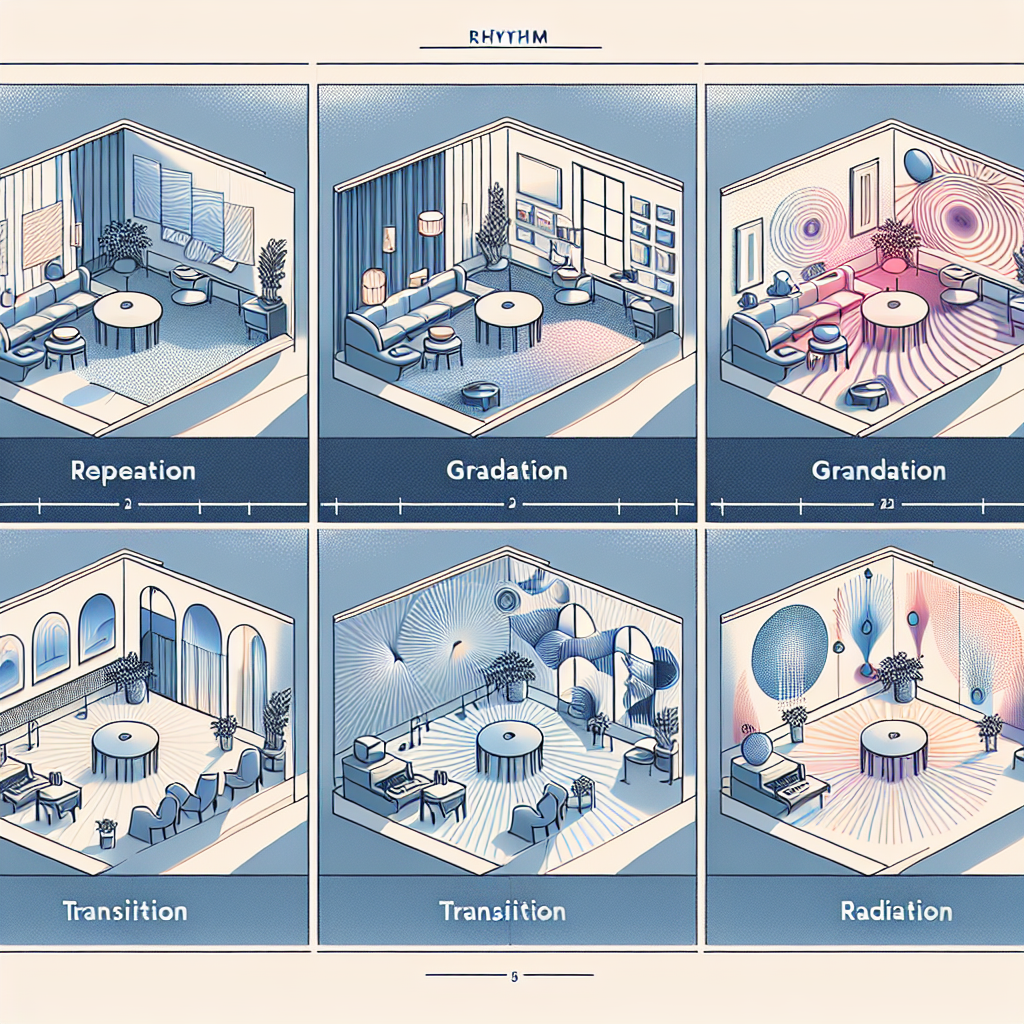 Example Of Gradation Rhythm Room Principles Of Design: Rhythm Why Is