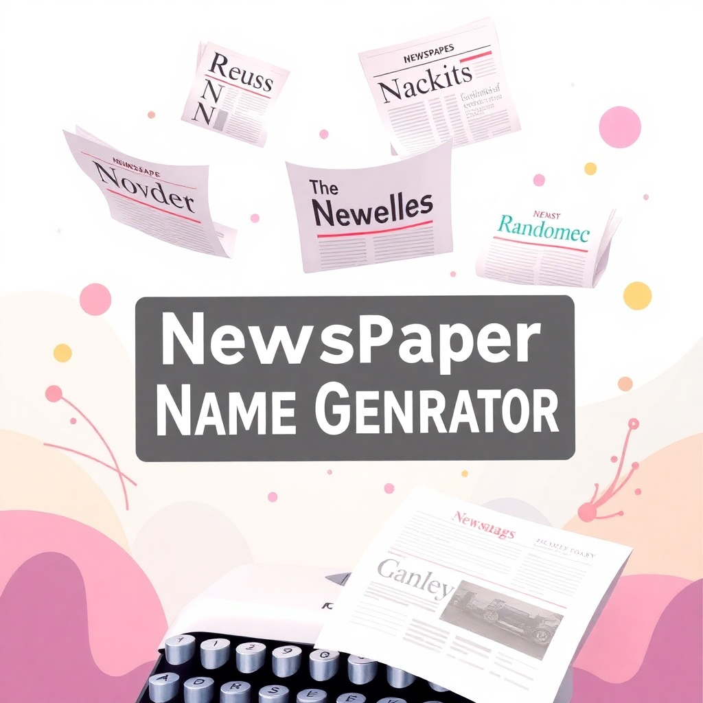 Best Random Newspaper Name Generator | Vondy
