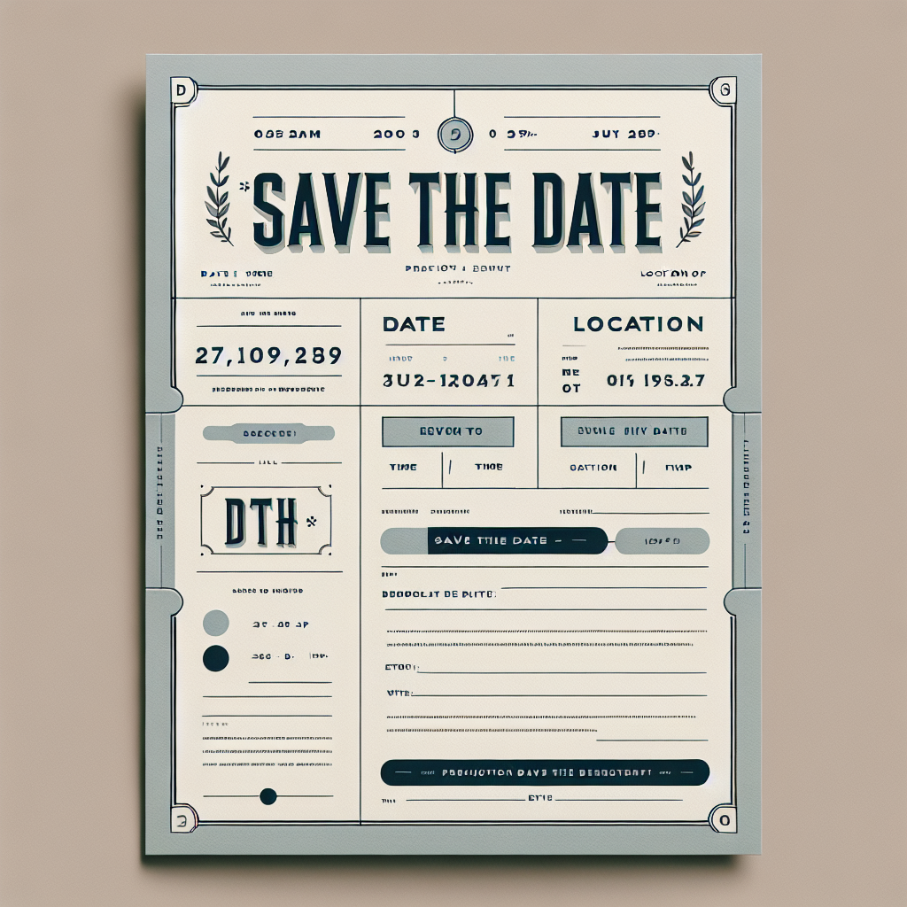 Best Professional Save The Date Email Template | Vondy
