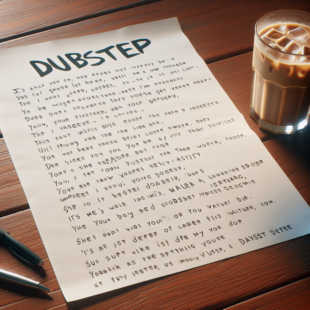 Best Dubstep Song Lyrics Generator | Vondy