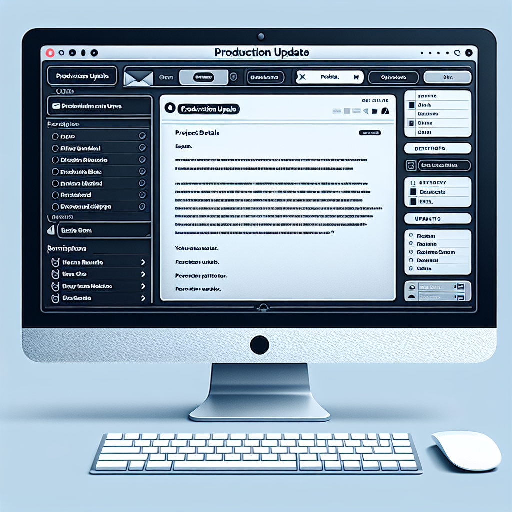 Best Production Update Email Template | Vondy