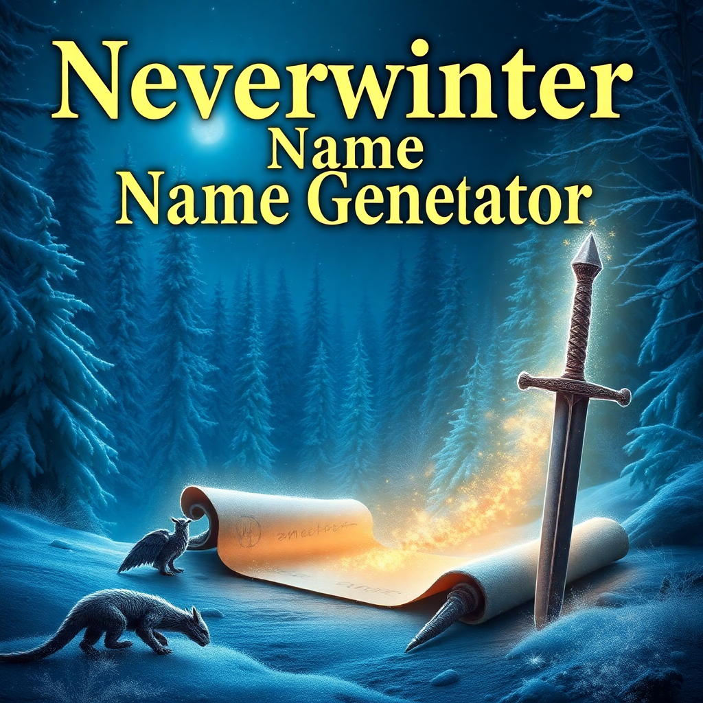 Best Neverwinter Name Generator | Vondy