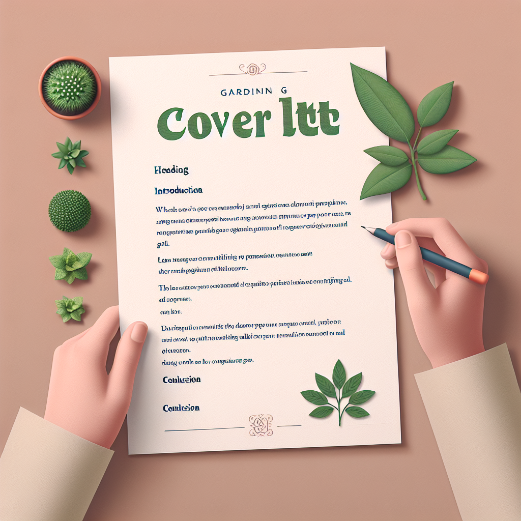 Best Gardener Cover Letter Generator | Vondy