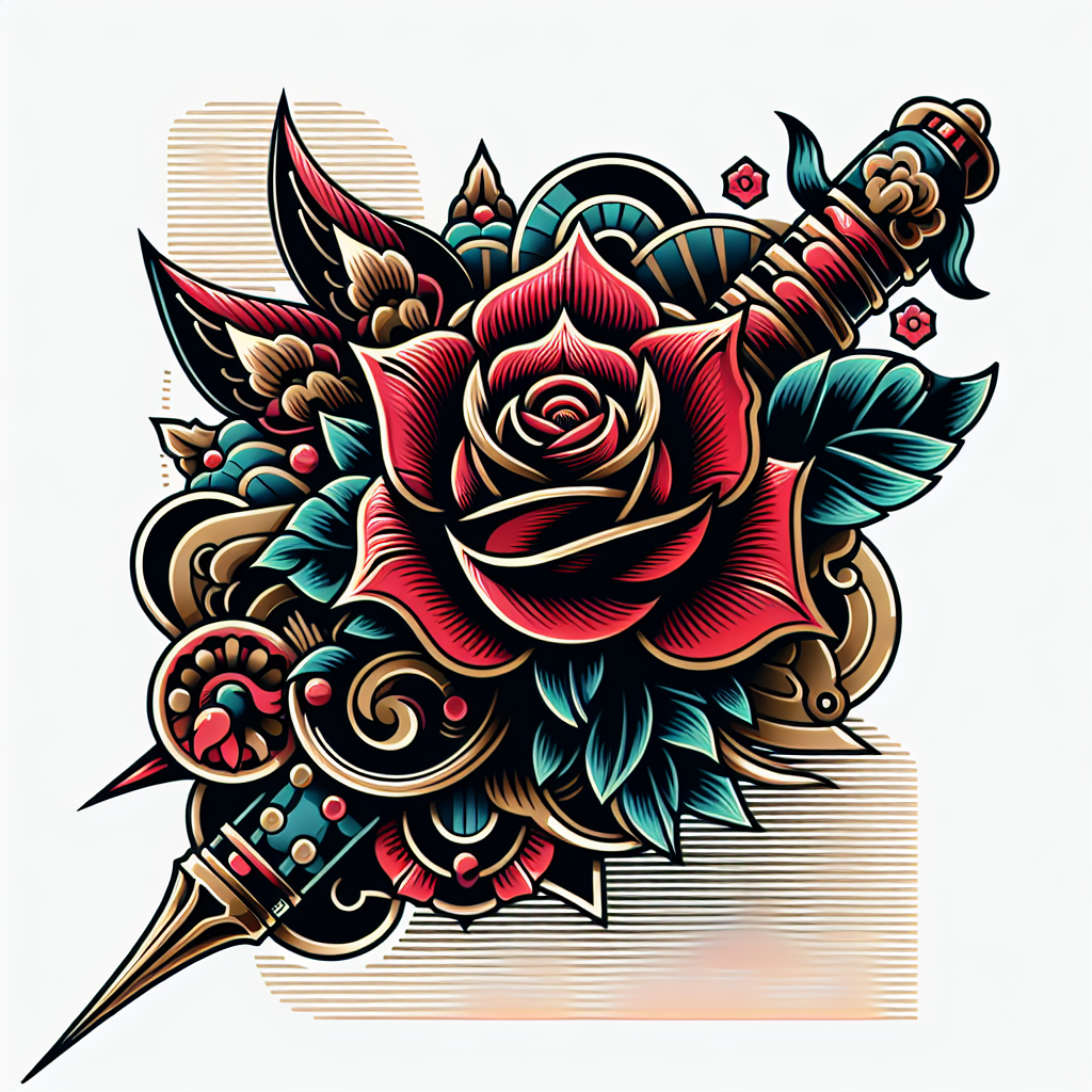 Best Neo-Japanese Rose Tattoo Generator | Vondy