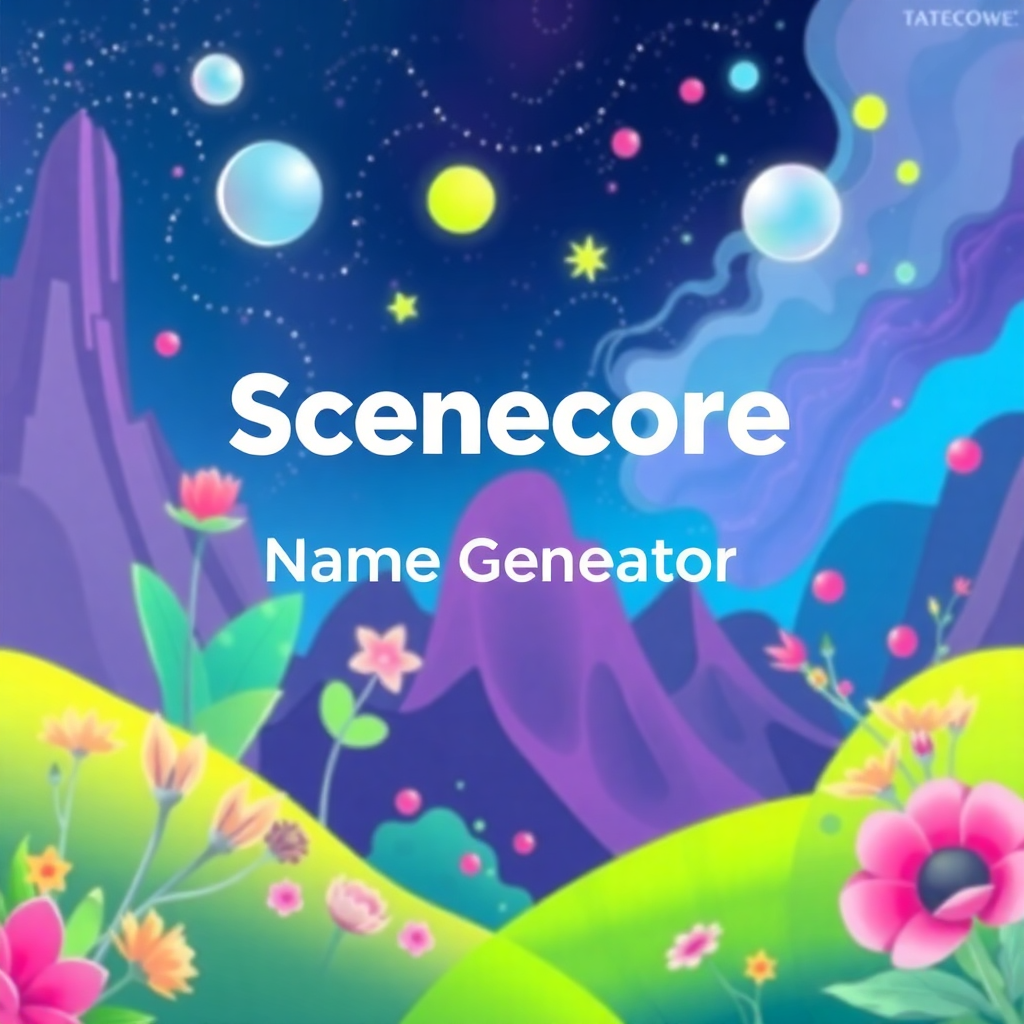 Best Scenecore Name Generator | Vondy