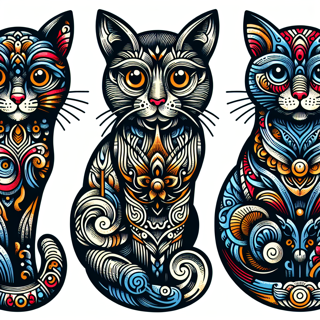 Best Neo-Traditional Cat Tattoo Generator | Vondy