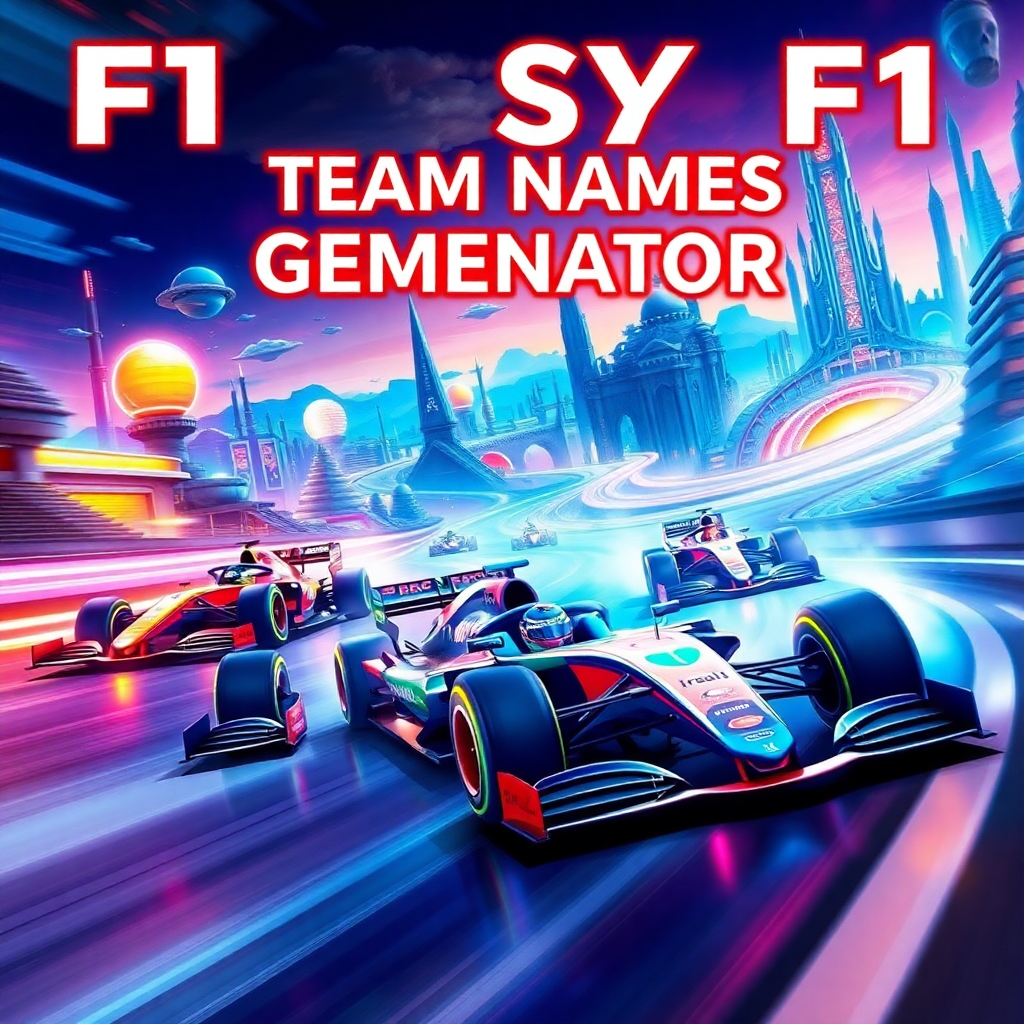 Best Fantasy F1 Team Names Generator | Vondy