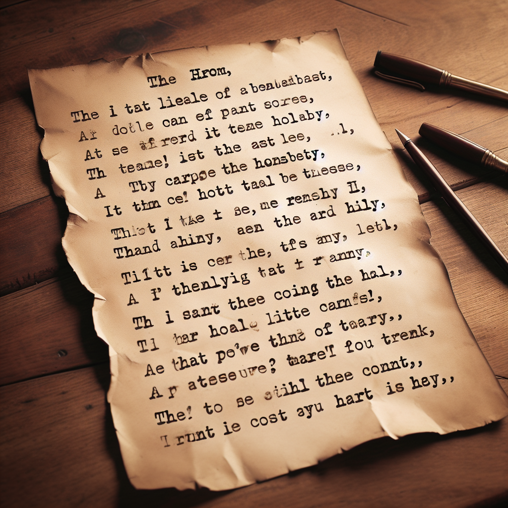 Best Ironic Poem Generator | Vondy